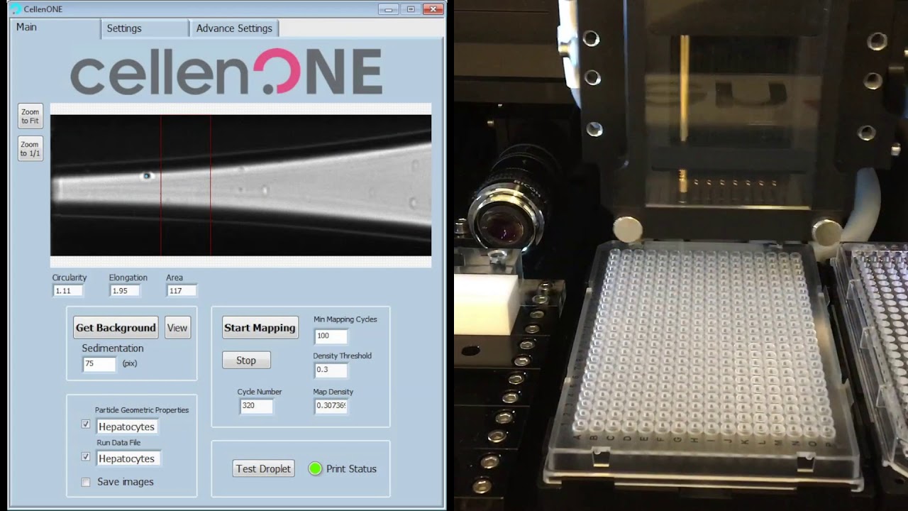 cellenONE Software and Deck view - Cellenion